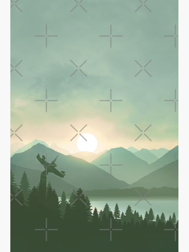 "Forest Moon" Sticker for Sale by halfabubble | Redbubble
