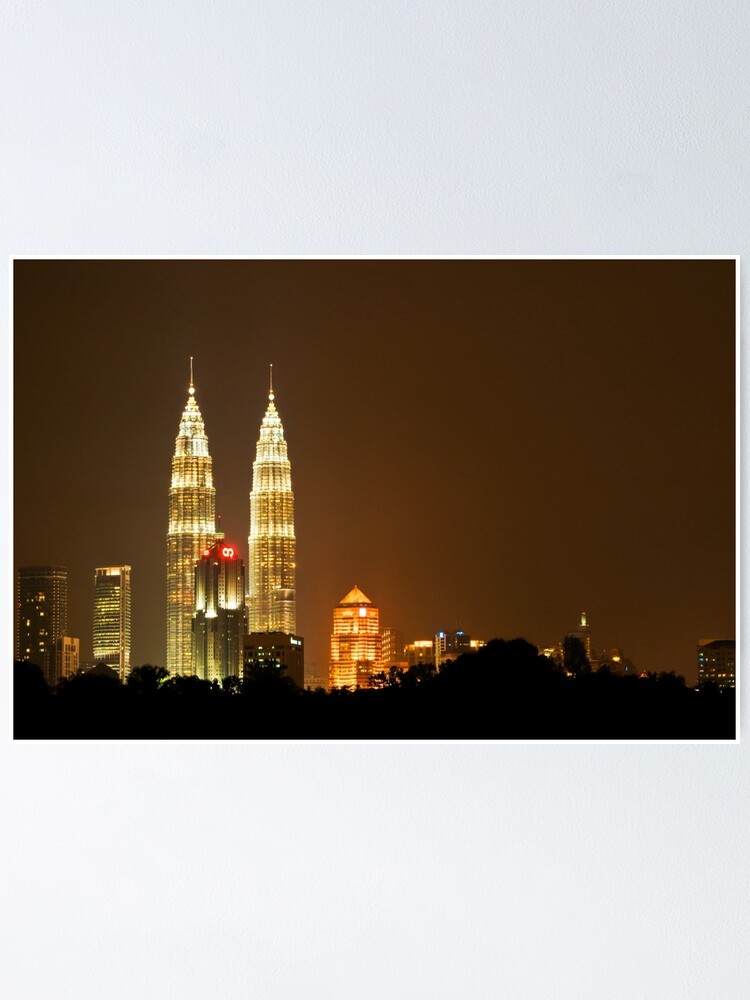 "Petronas Twin Towers" Poster for Sale by Charuhas | Redbubble