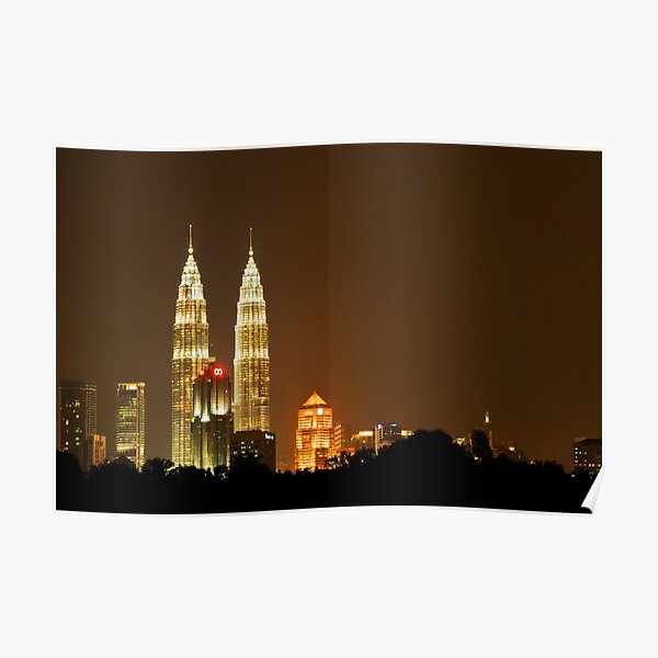 "Petronas Twin Towers" Poster for Sale by Charuhas | Redbubble