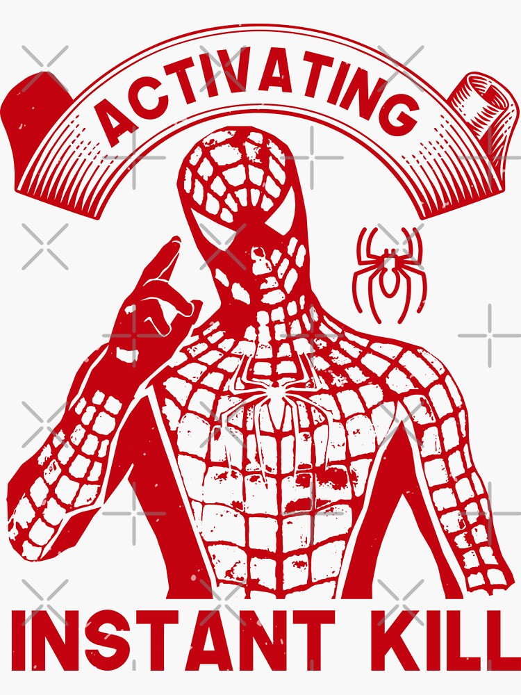 "Activating instant kill" Sticker by allstars007 | Redbubble