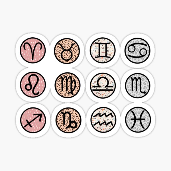 "zodiac signs" Sticker by gracenugent | Redbubble
