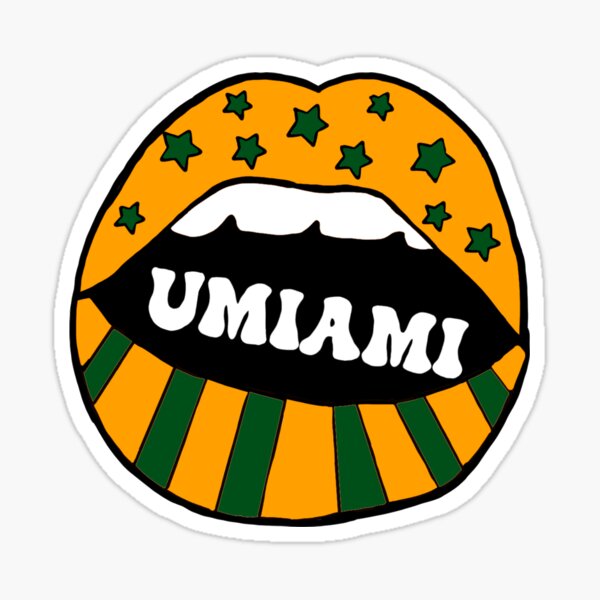 "Orange and Green Lip Sticker" Sticker by sloanebernstein | Redbubble