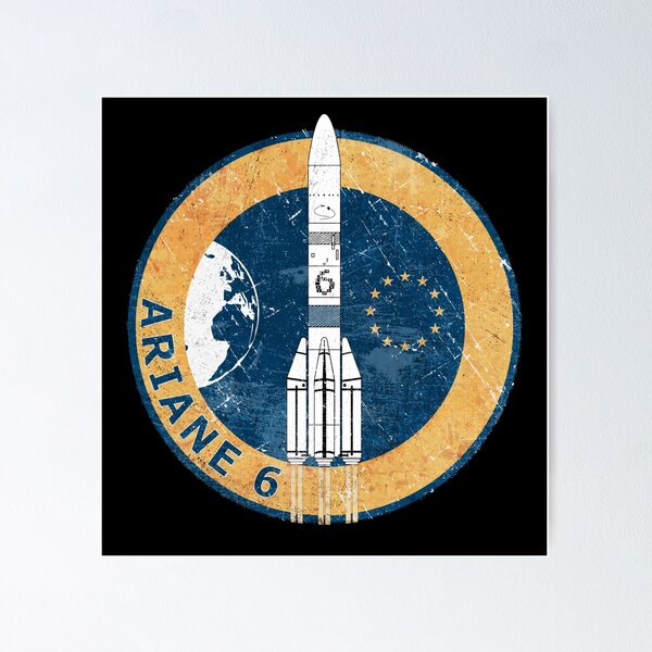 "Ariane 6 Badge" Poster for Sale by BGALAXY | Redbubble