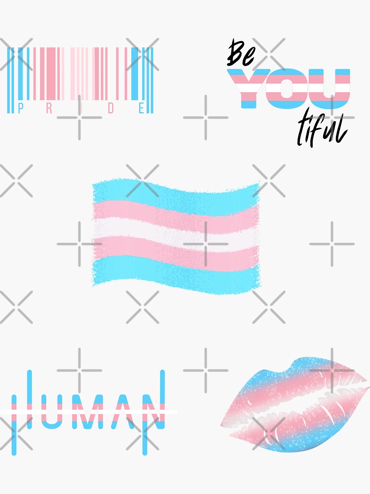 "Trans Pride Sticker Pack" Sticker for Sale by Gerhanj | Redbubble