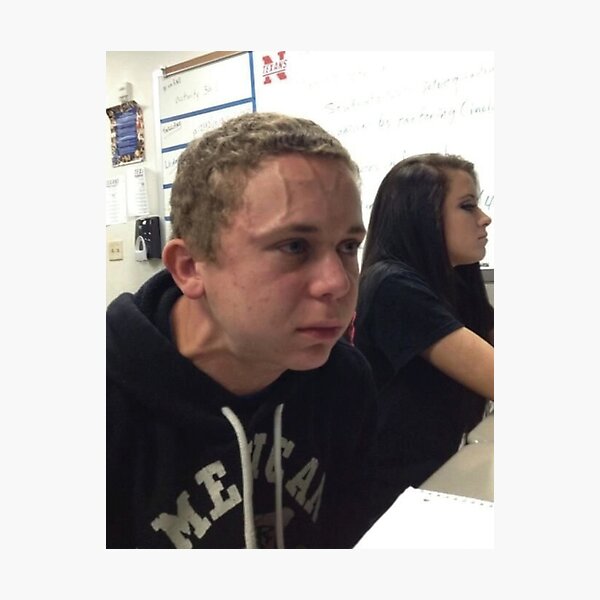 "Vein guy MEME | Trying to hold a fart in class MEME" Photographic Print for Sale by Keles ...