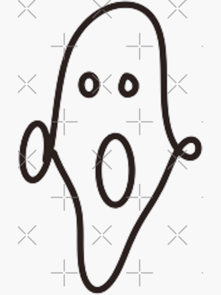 "Line drawing - The Scream black theme" Sticker for Sale by Luka-bloem ...