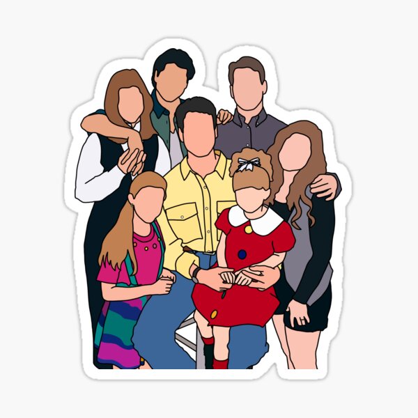 "Full House Family" Sticker for Sale by mkel02 | Redbubble