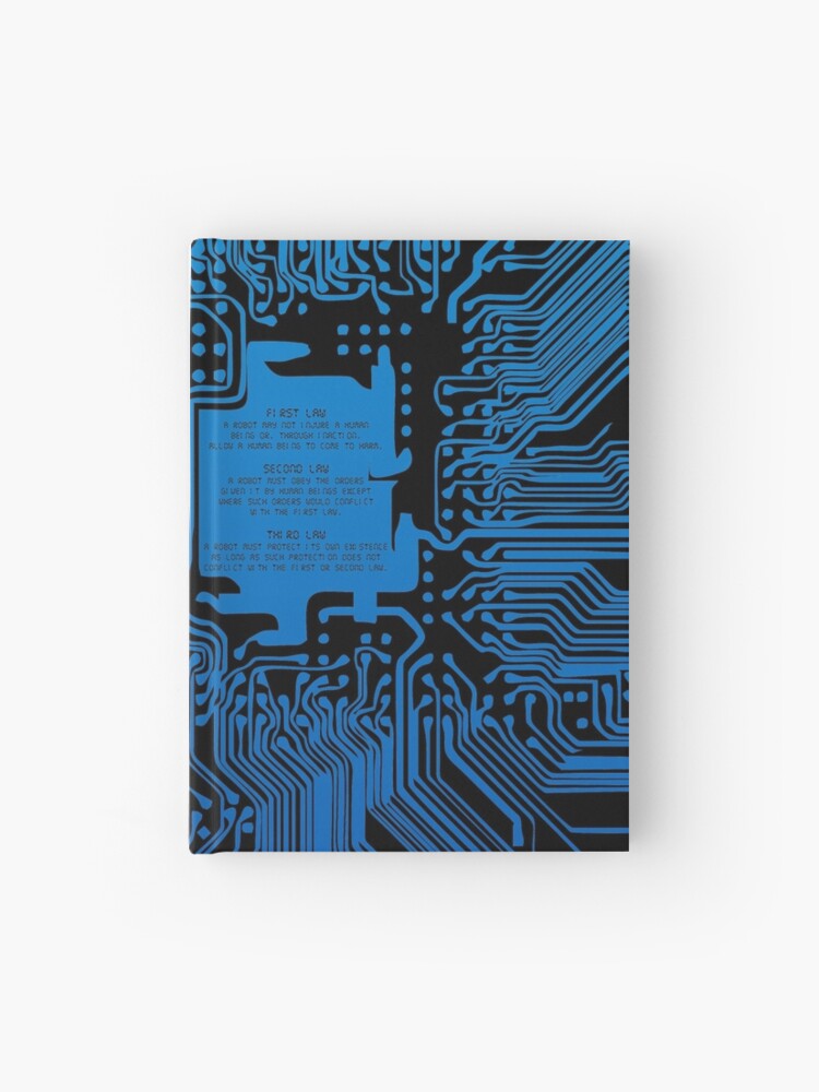 "Blue gradient computer electronic circuit, Asimov tribute." Journal ...