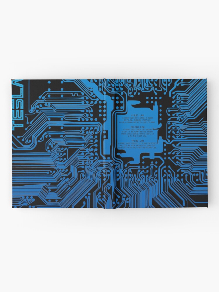 "Blue gradient computer electronic circuit, Asimov tribute." Journal ...