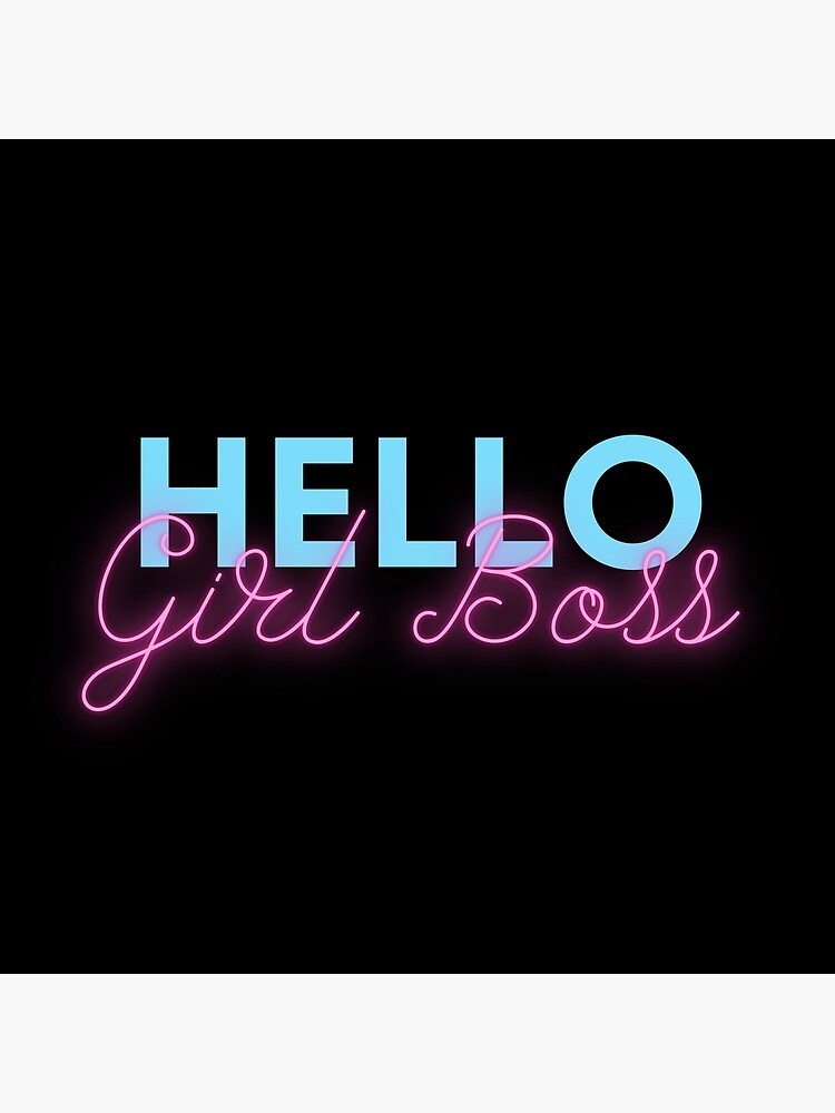 "Hello Girl Boss" Poster for Sale by ameliadrury | Redbubble