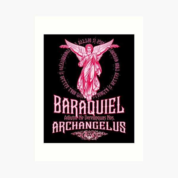Lámina artística «Arcángel baraquiel, arte de la palabra, diseño de ...