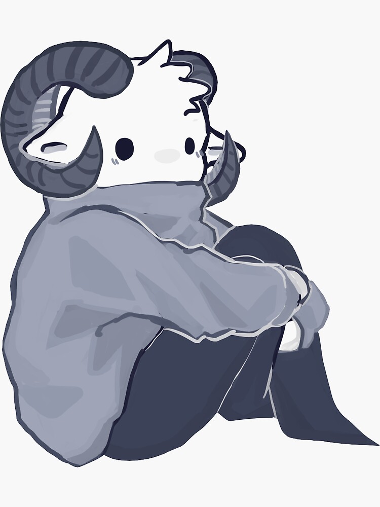 "Jschlatt sittin" Sticker for Sale by amy huang | Redbubble