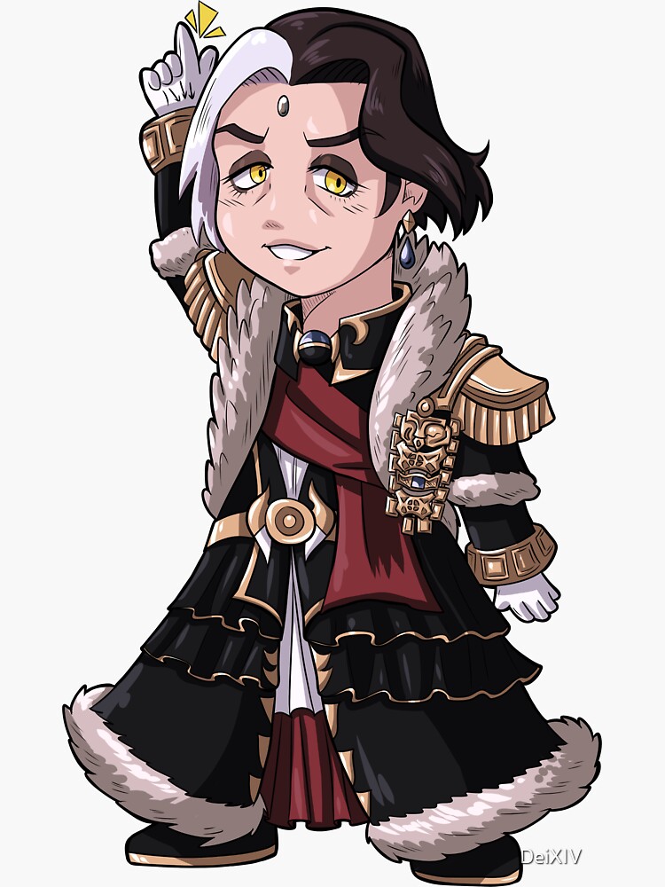 "Chibi Emet Selch" Sticker for Sale by DeiXIV | Redbubble