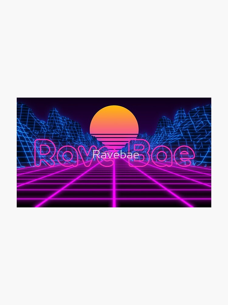 "Original "Rave Bae" logo" Sticker for Sale by Ravebae | Redbubble