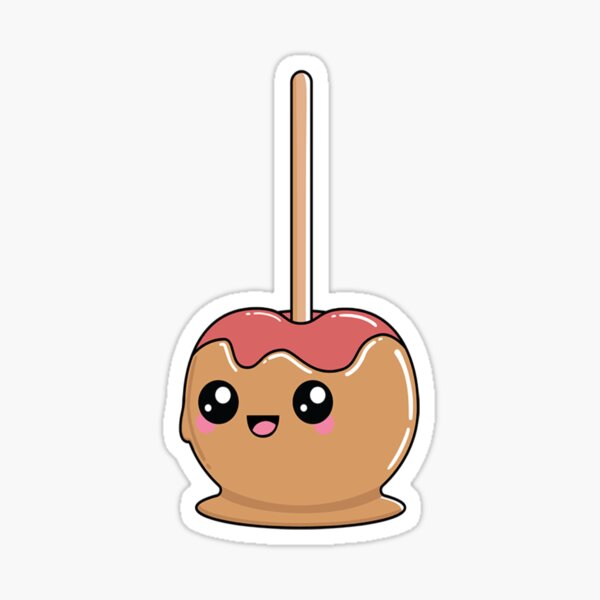 "Happy lil Caramel Apple" Sticker by TheMenuCompany | Redbubble