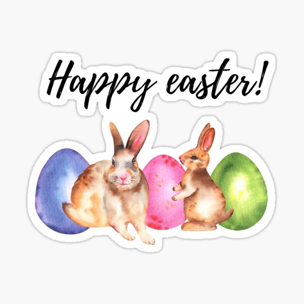 "Easter Egg Hunt" Sticker by artsybloomfield | Redbubble