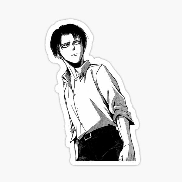 "Copy of Levi Ackerman Sticker" Sticker for Sale by rutabaigramen ...