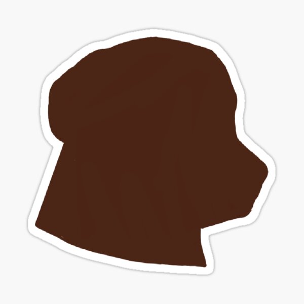 "Chocolate Lab Silhouette" Sticker for Sale by Mysticartshop | Redbubble