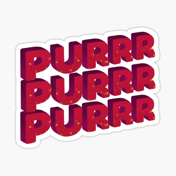 "Purrr queen" Sticker for Sale by Stickubyden | Redbubble