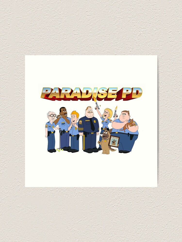 "Paradise pd characters " Art Print for Sale by Boxofgoodies | Redbubble