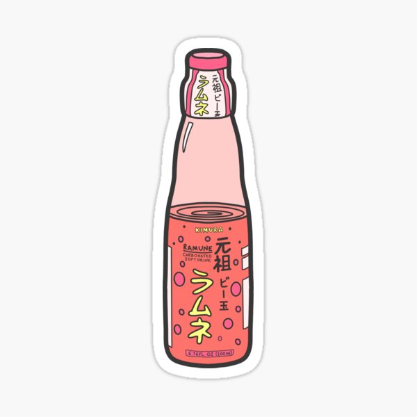 "Ramune Soda Japanese Drink" Sticker by kellylouisev | Redbubble