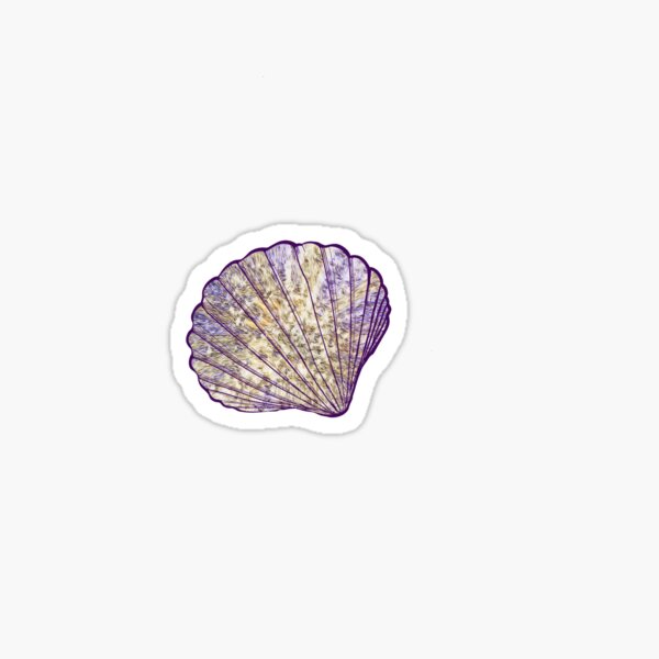 "Purple Swirl shell " Sticker for Sale by FlyinggraceCo | Redbubble