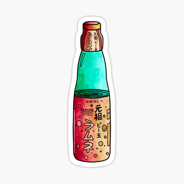 "Ramune Soda Japanese Drink" Sticker for Sale by kellylouisev | Redbubble