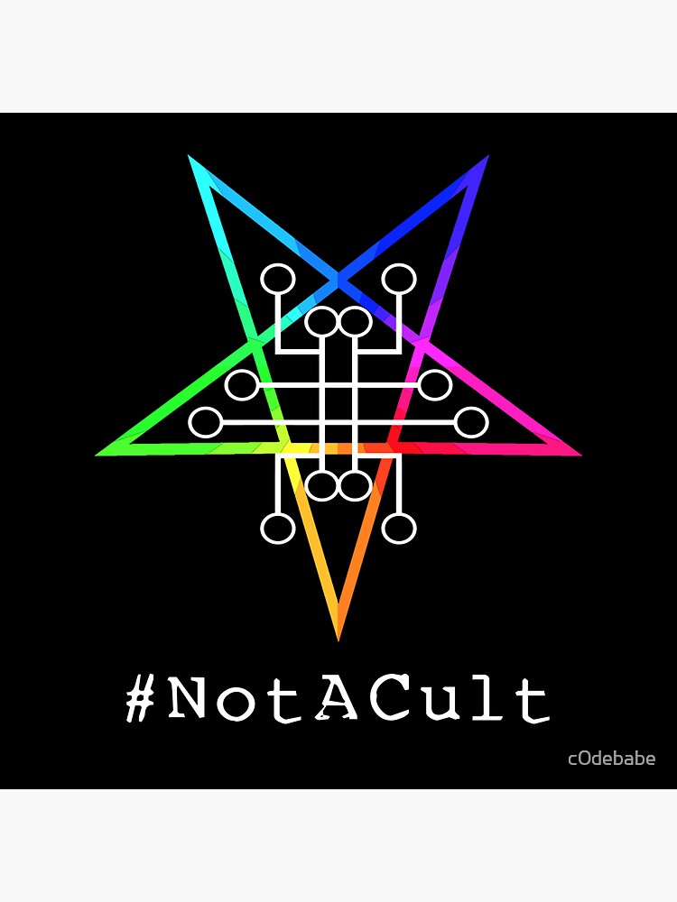 "Not A Cult v3" Sticker for Sale by c0debabe | Redbubble