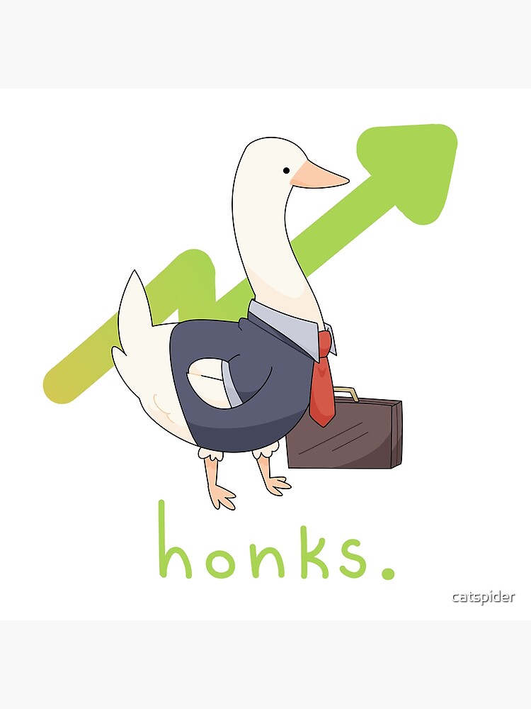 Poster « Stocks Meme Business Goose », par catspider | Redbubble
