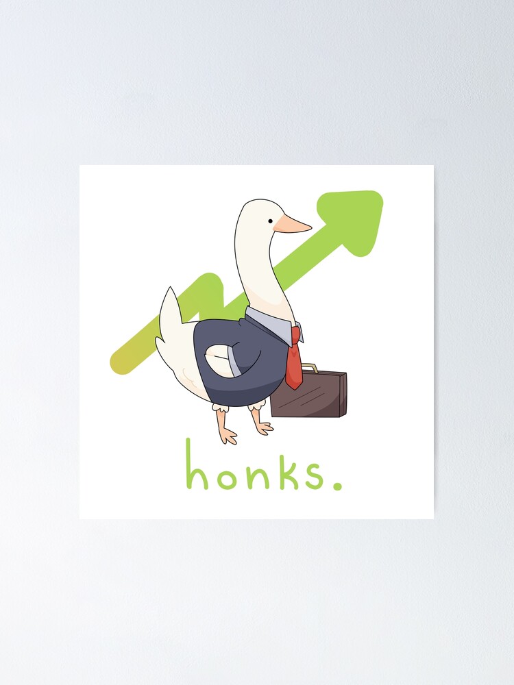 Poster « Stocks Meme Business Goose », par catspider | Redbubble
