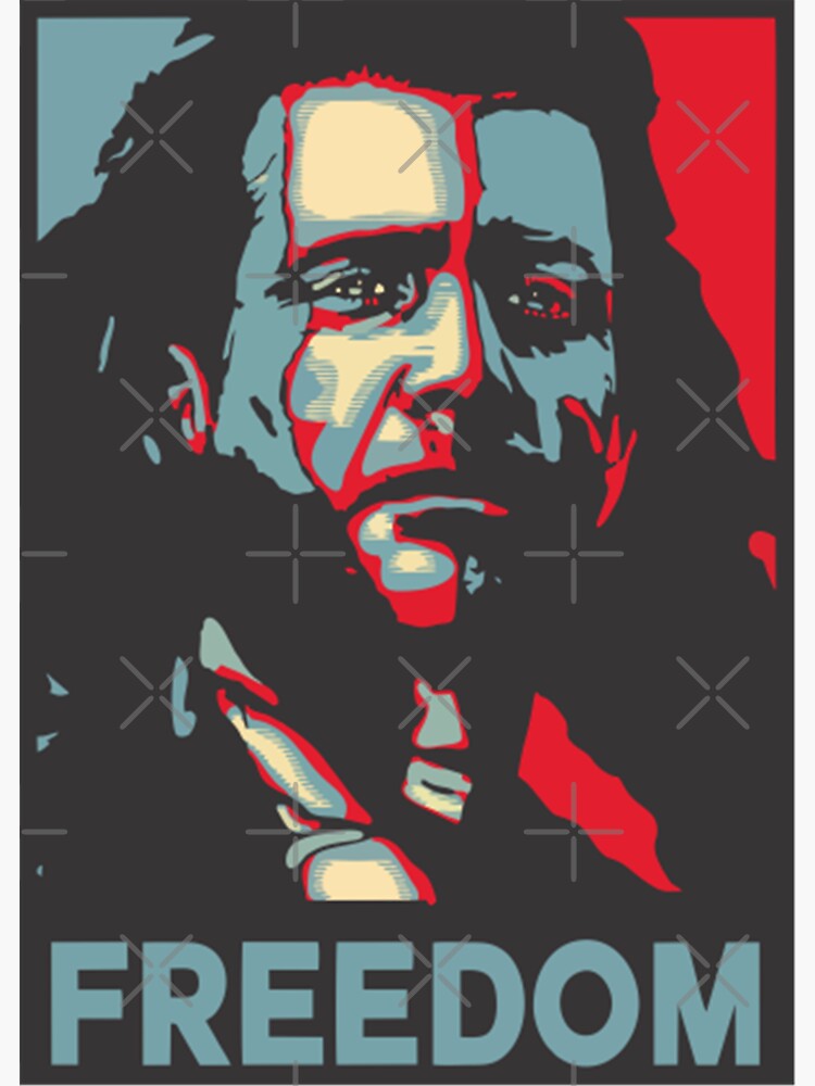 "Mel Gibson Freedom" Sticker for Sale by ArtSanders | Redbubble
