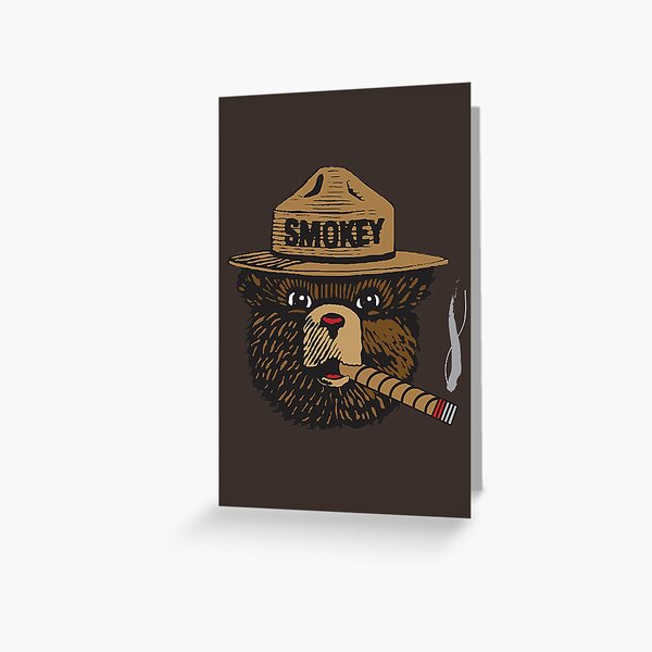 Smokey The Bear Greeting Cards | Redbubble