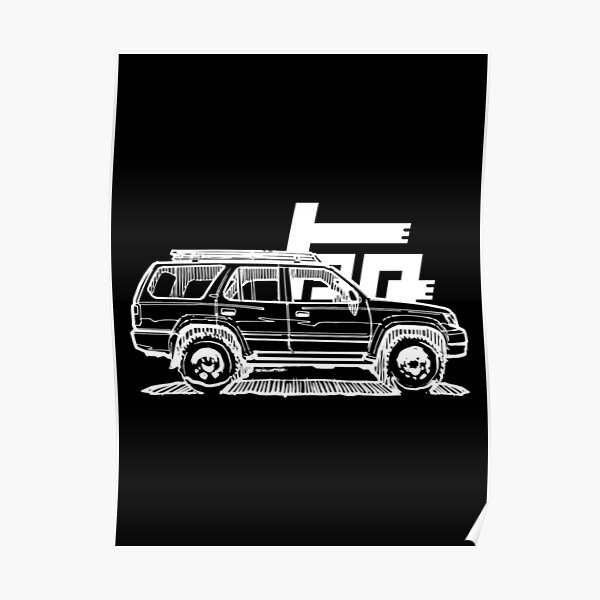"3rd Gen 4Runner TRD" Poster for Sale by ElseHeathcote | Redbubble