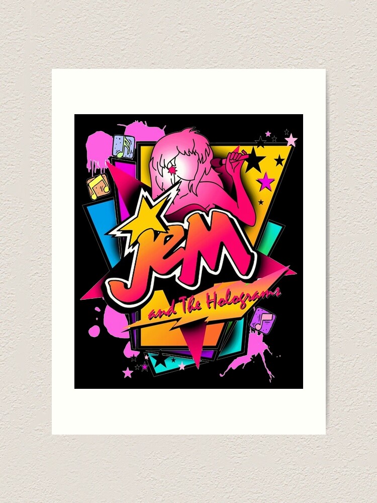 "Jem and the Holograms Cartoon Aesthetic Art" Art Print for Sale by ...