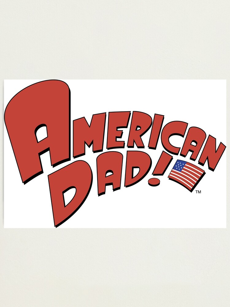 "American Dad Logo" Photographic Print for Sale by olivia-krig | Redbubble