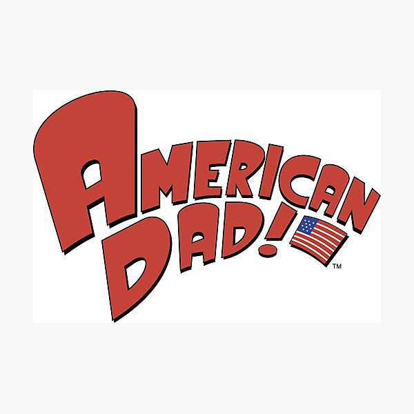 "American Dad Logo" Photographic Print for Sale by olivia-krig | Redbubble