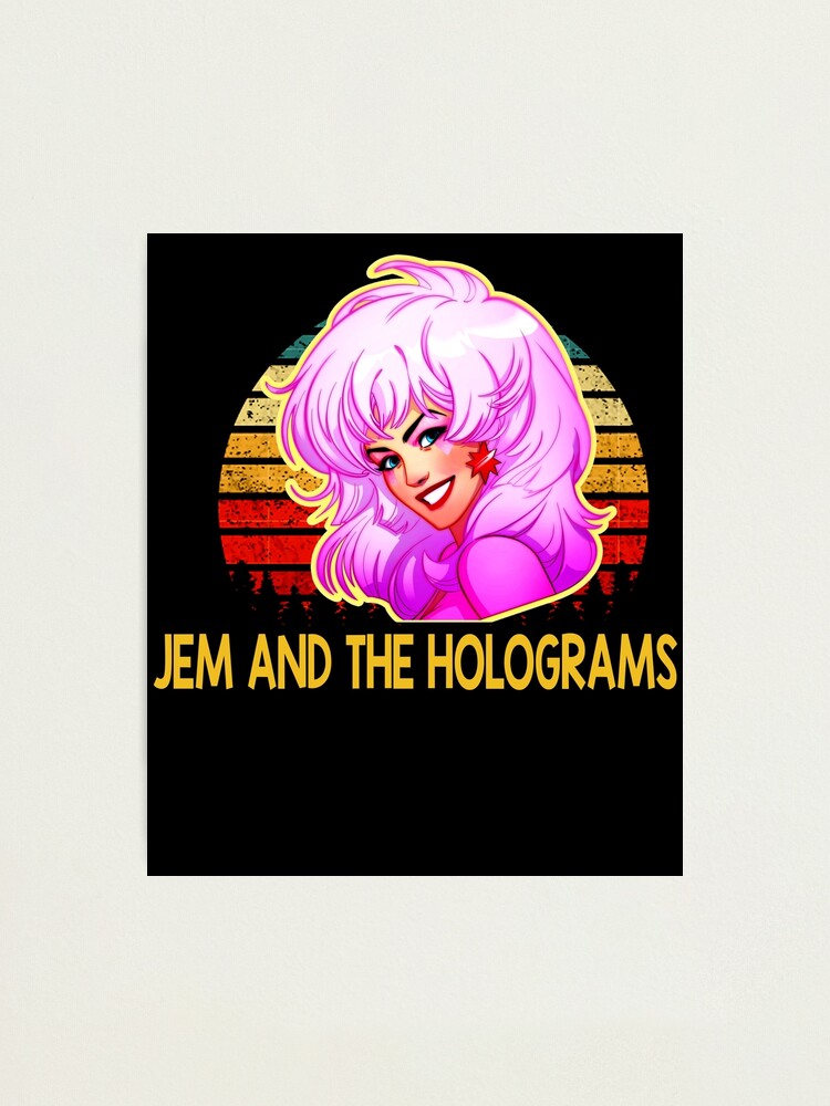 Lámina fotográfica «Jem y el diseño vintage de dibujos animados de ...