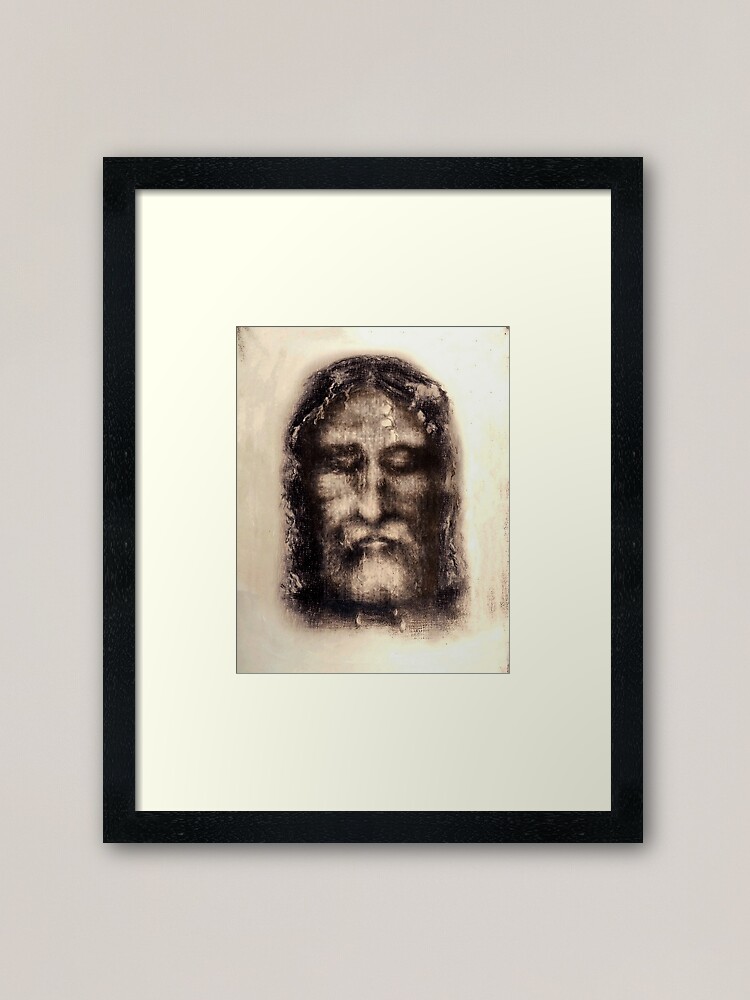 "The Most Holy Face of Jesus" Framed Art Print for Sale by Brasilia ...