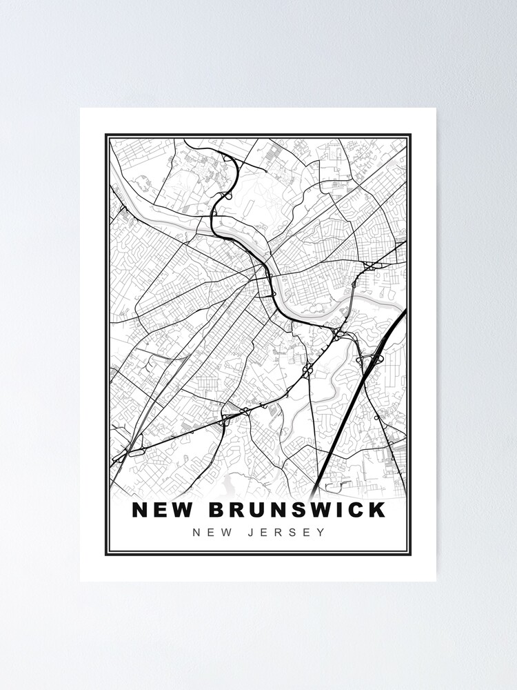 "New Brunswick Map" Poster for Sale by sibudas | Redbubble