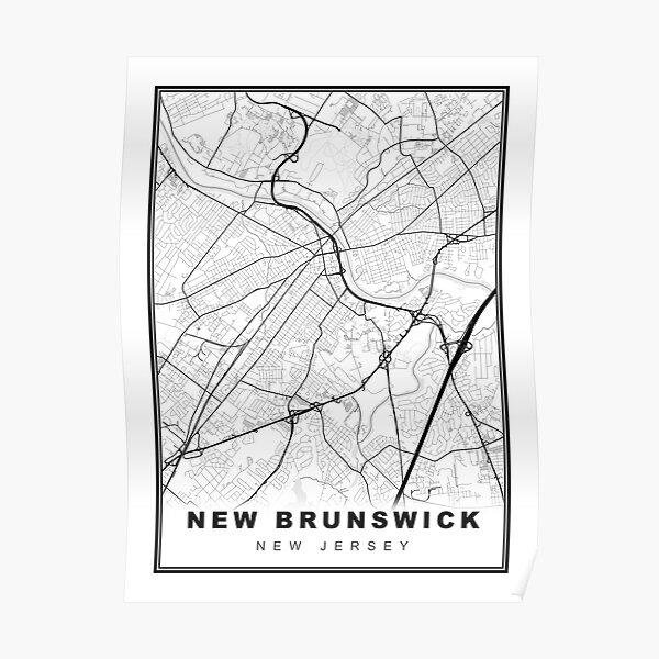 "New Brunswick Map" Poster for Sale by sibudas | Redbubble