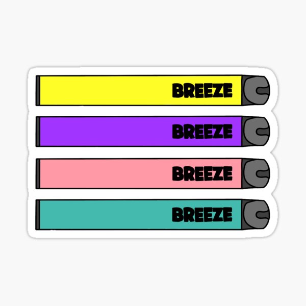 "Breeze vapes" Sticker for Sale by jordynlove24 | Redbubble