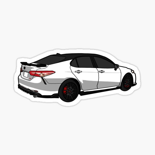"Camry TRD - Super White" Sticker for Sale by nglsdesigns | Redbubble