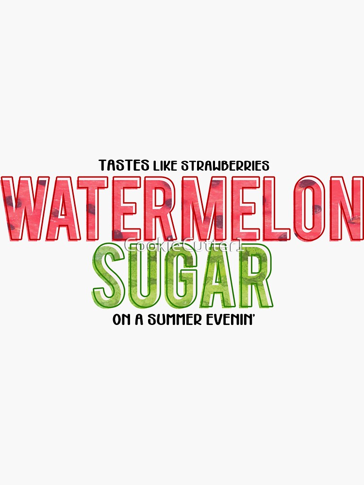 "Watermelon Sugar Harry Styles HS2" Sticker for Sale by CookieCutter1 ...
