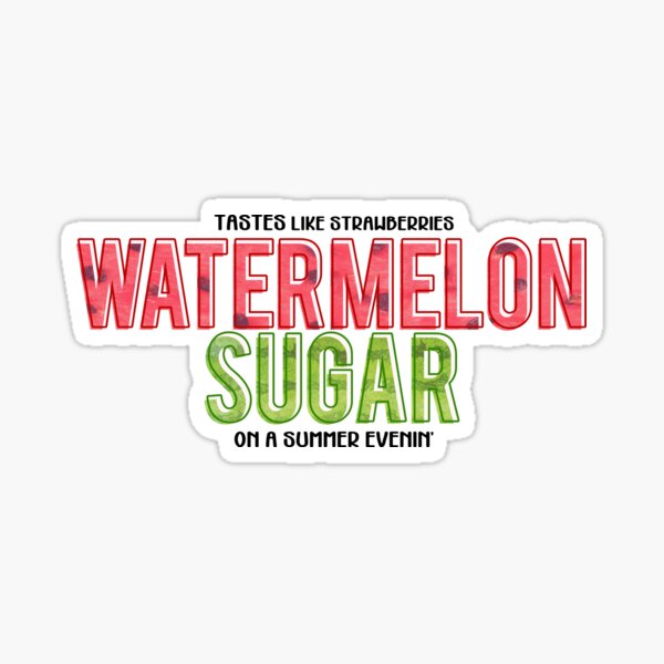 "Watermelon Sugar Harry Styles HS2" Sticker for Sale by CookieCutter1 ...