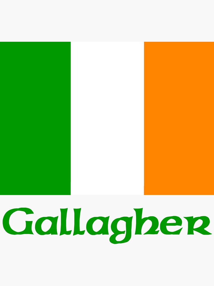 "Gallagher Irish Flag" Sticker by IrishArms | Redbubble