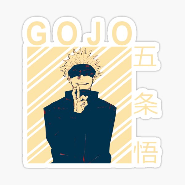 "Classic Gojo Juju Print" Sticker by MatildaParker53 | Redbubble