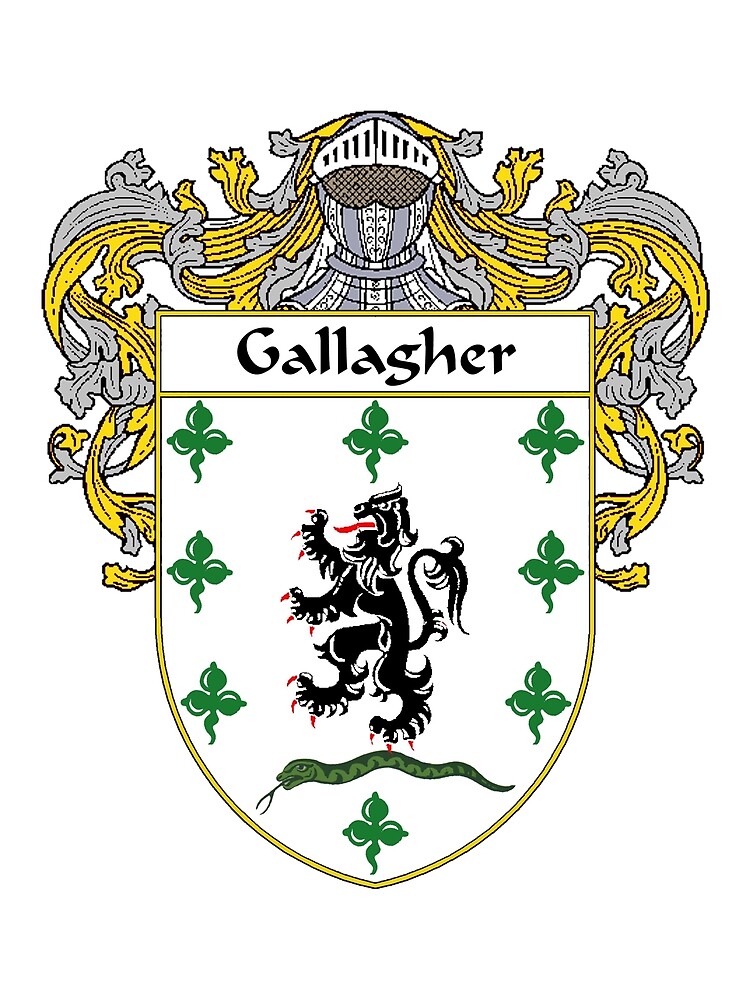 Lámina fotográfica «Escudo de armas de Gallagher / cresta de la familia ...