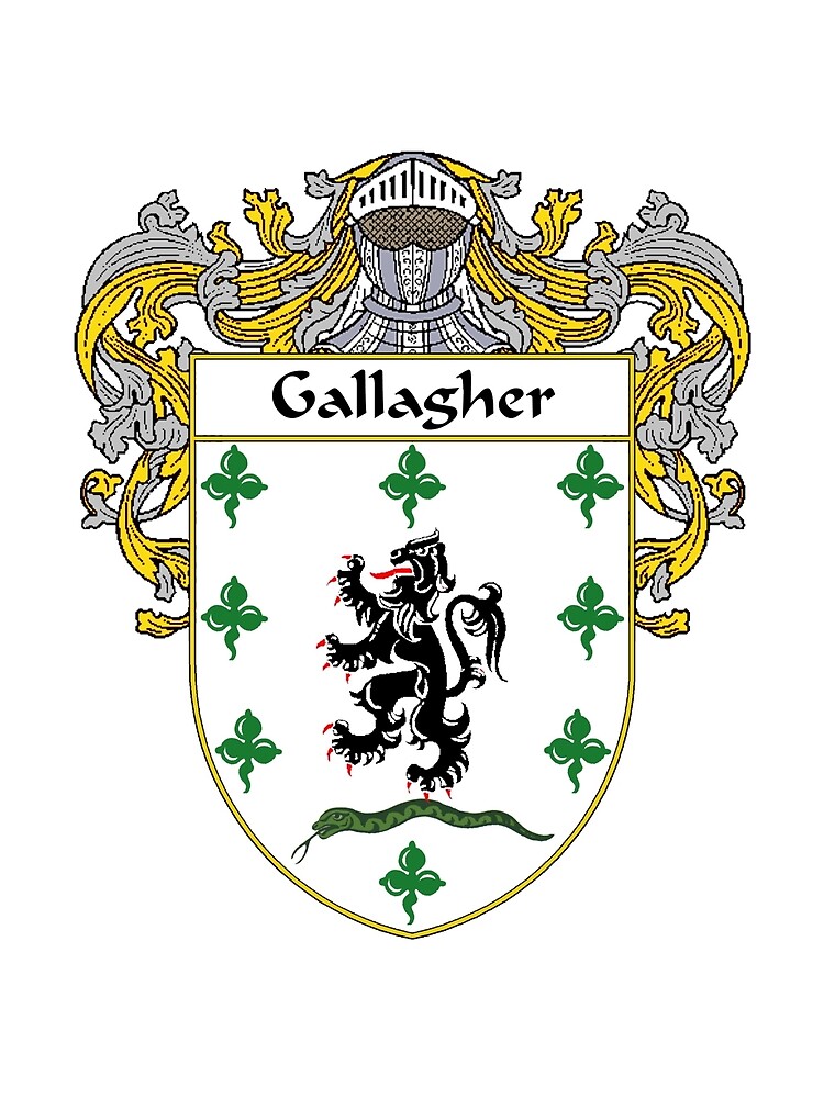 "Gallagher Coat of Arms/Family Crest" Drawstring Bag for Sale by ...