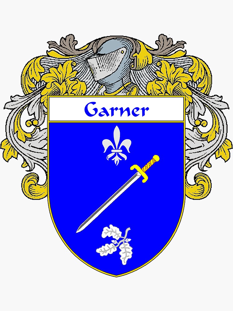 "Garner Coat of Arms/Family Crest" Sticker for Sale by IrishArms ...
