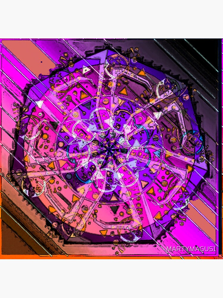 "VIOLET VORTEX 38" Sticker for Sale by MARTYMAGUS1 | Redbubble